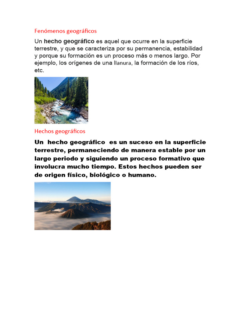 Fenómenos Geográficos | PDF