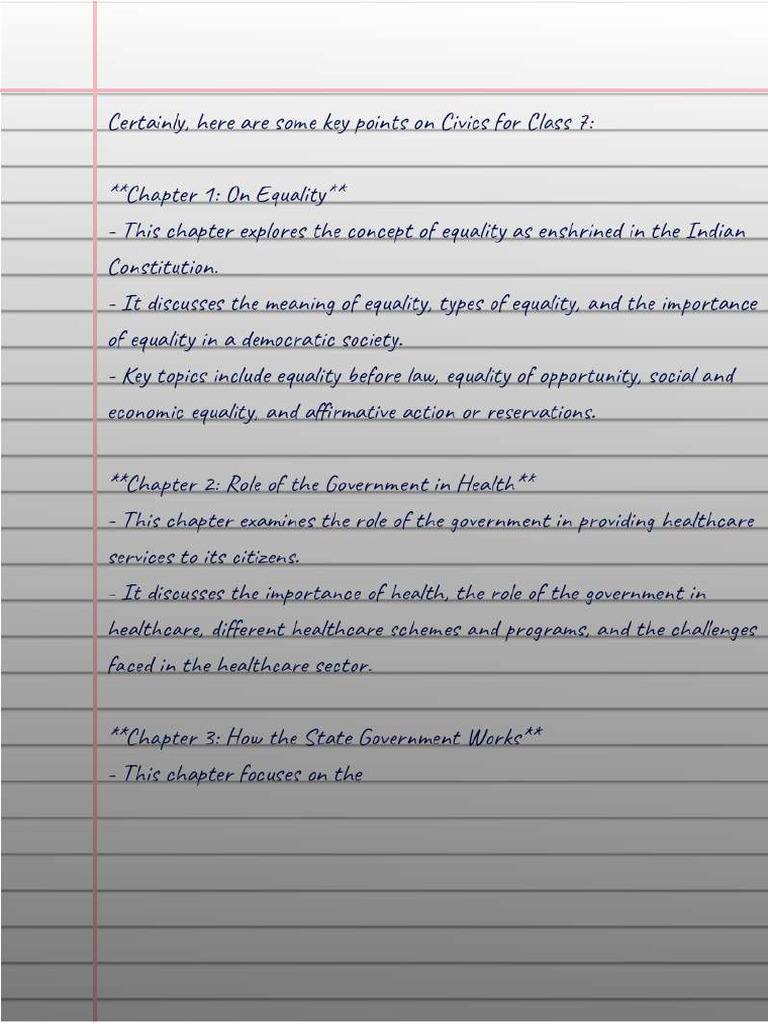 Civics Notes For Politics | PDF