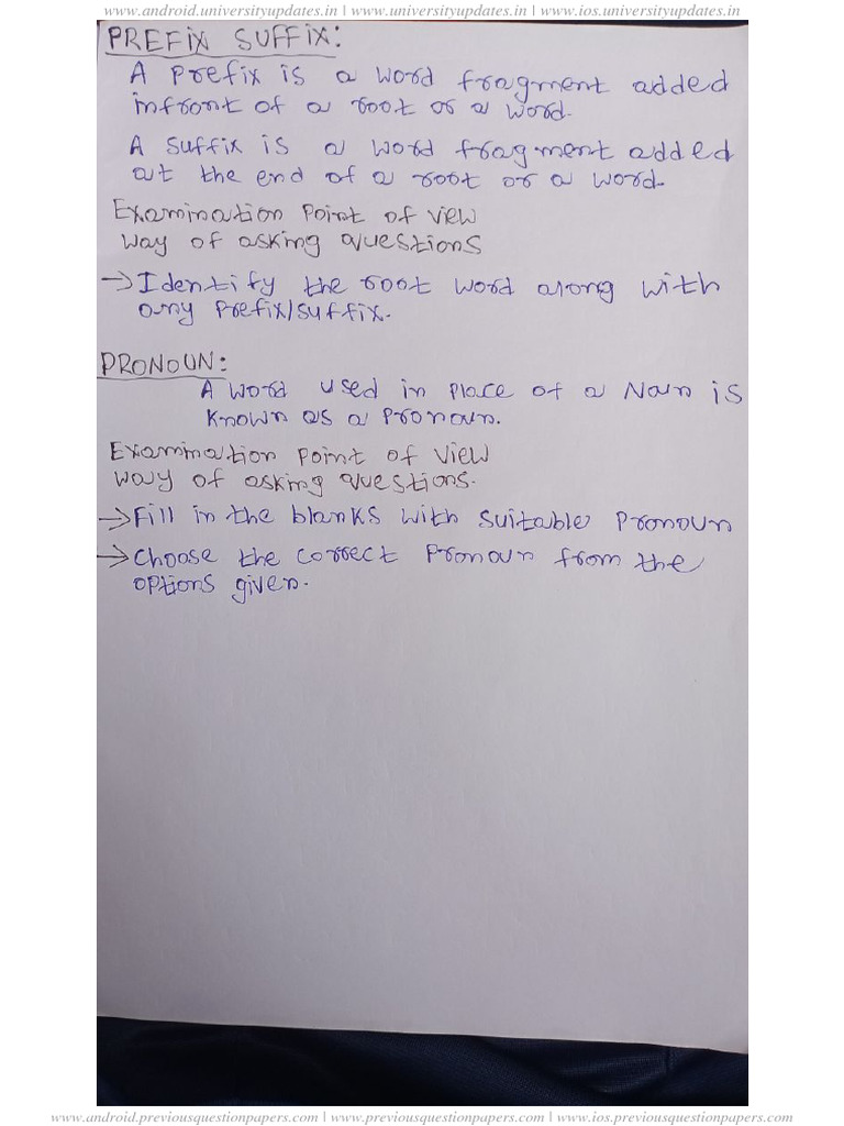 1st Sem English Imp Questions Pdf