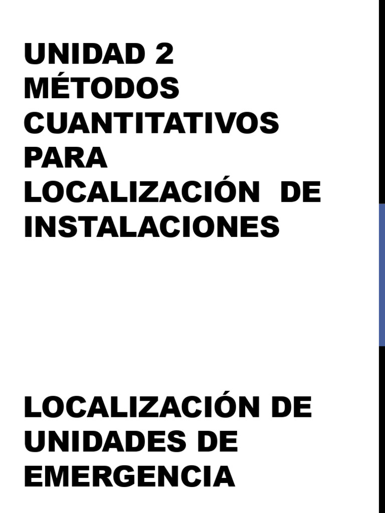 U2.1 Y 2.2 Localización de Unidades de Emergencia Y de Centro de Gravedad | Descargar gratis PDF ...