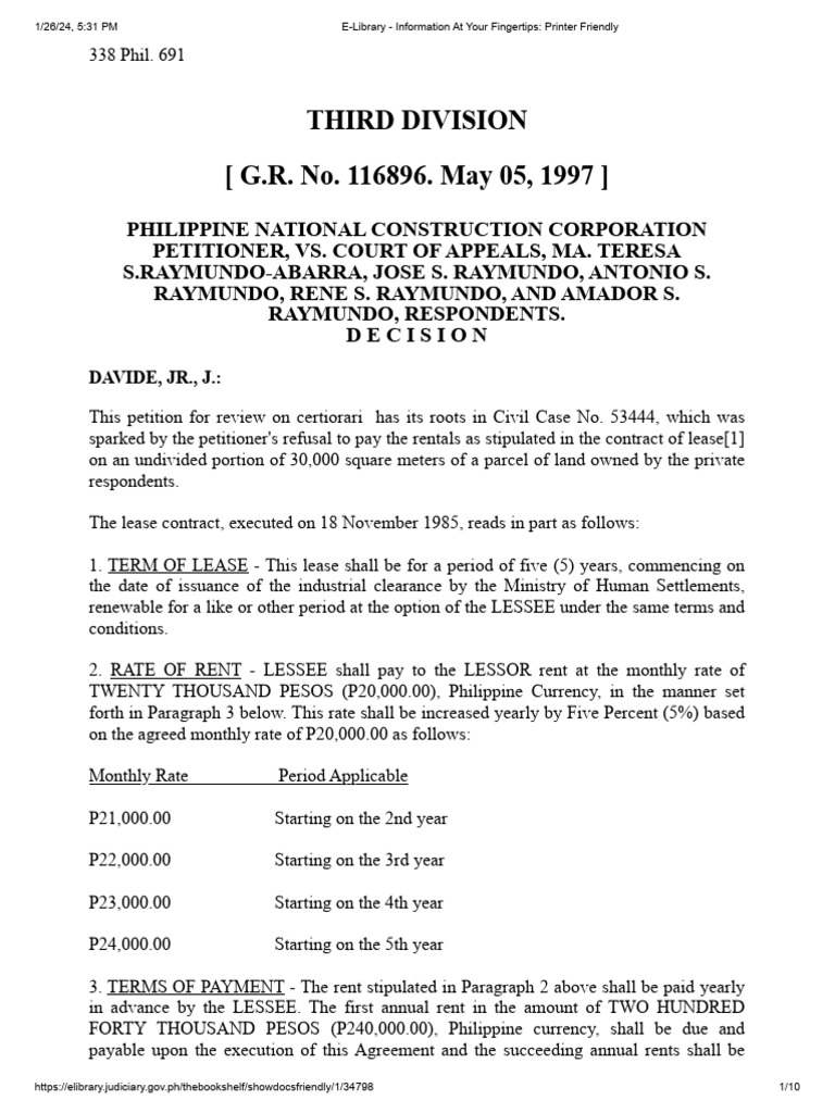 PNC V CA | PDF | Lease | Renting