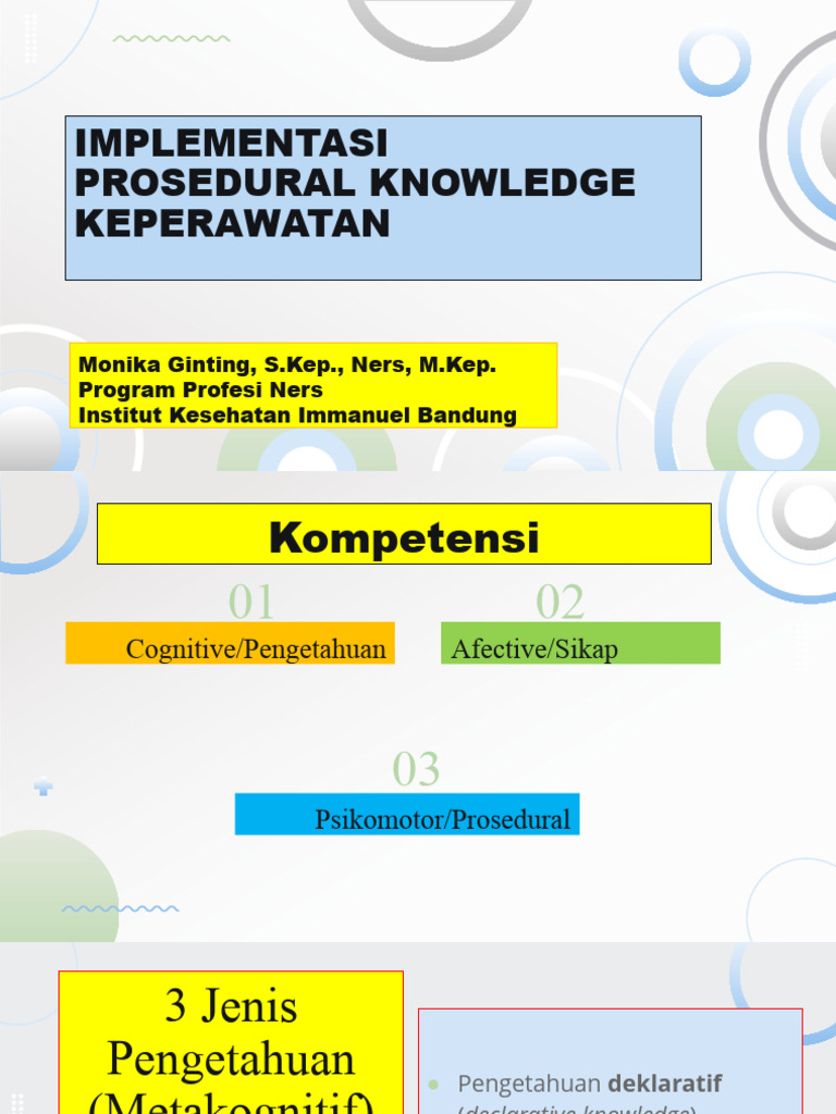 Implementasi Prosedural Knowledge | PDF