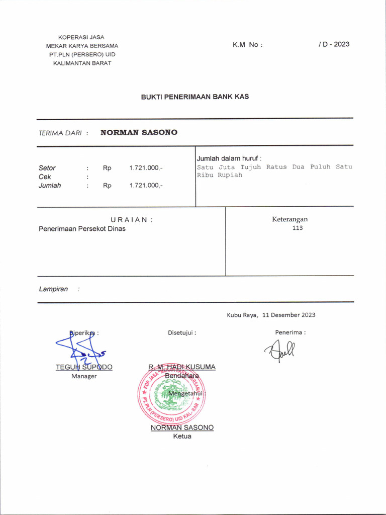 CONTOH KUITANSI | PDF