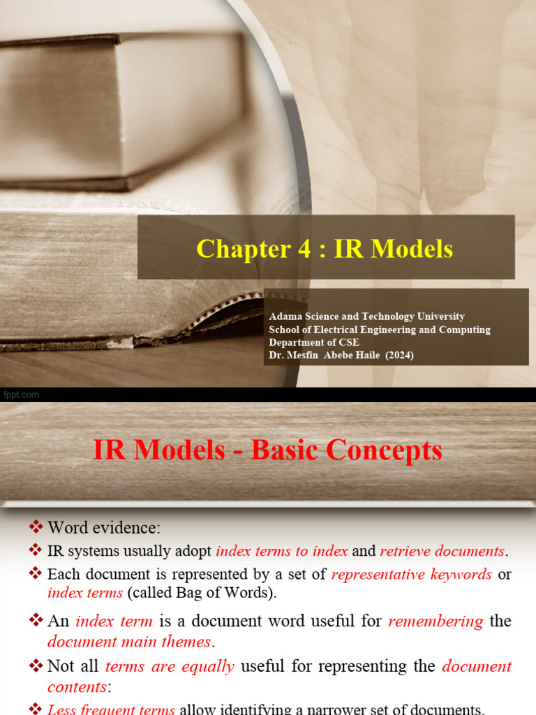 4 Ir Models Pdf Information Science