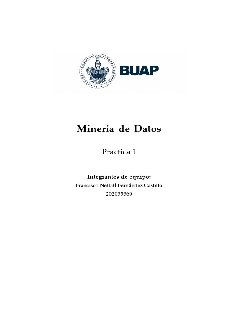 Practica KNN Mineria de Datos Buap | PDF | Validación Cruzada (Estadísticas) | Algoritmos