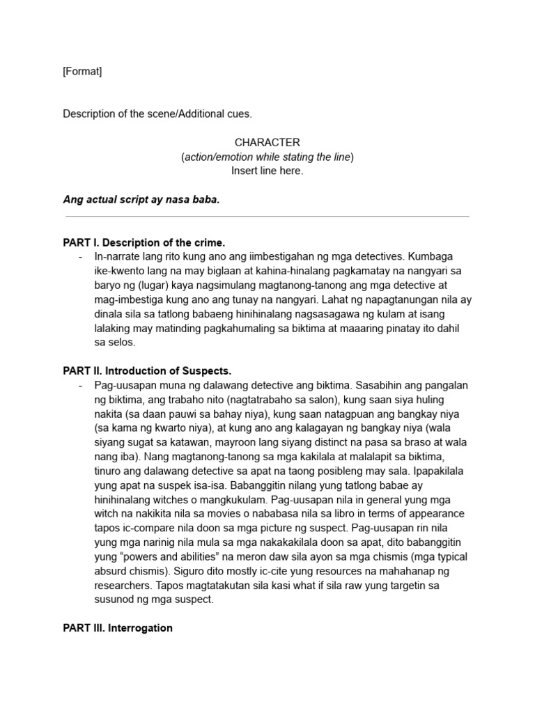 Witch Presentation Script | PDF