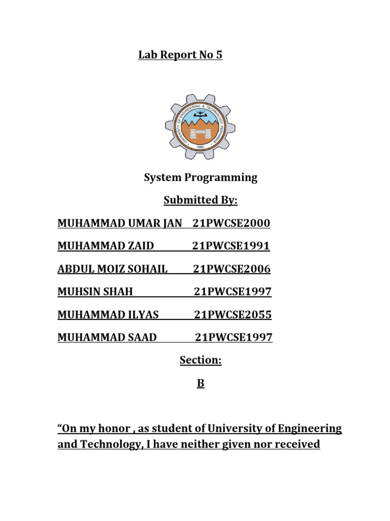 Splab 5 | PDF | Computer Programming | Systems Engineering Splab 5 | PDF | Computer Programming | Systems Engineering