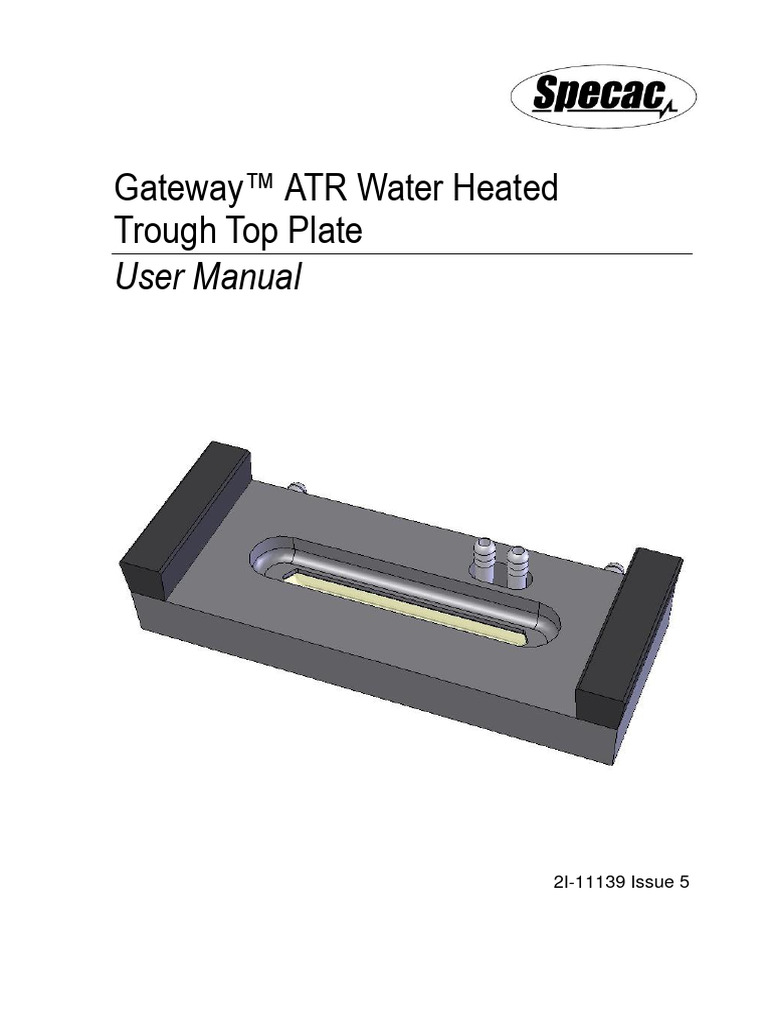 2I-11139-5 Gateway ATR Water Heated Trough Top Plate | PDF | Water | Leak