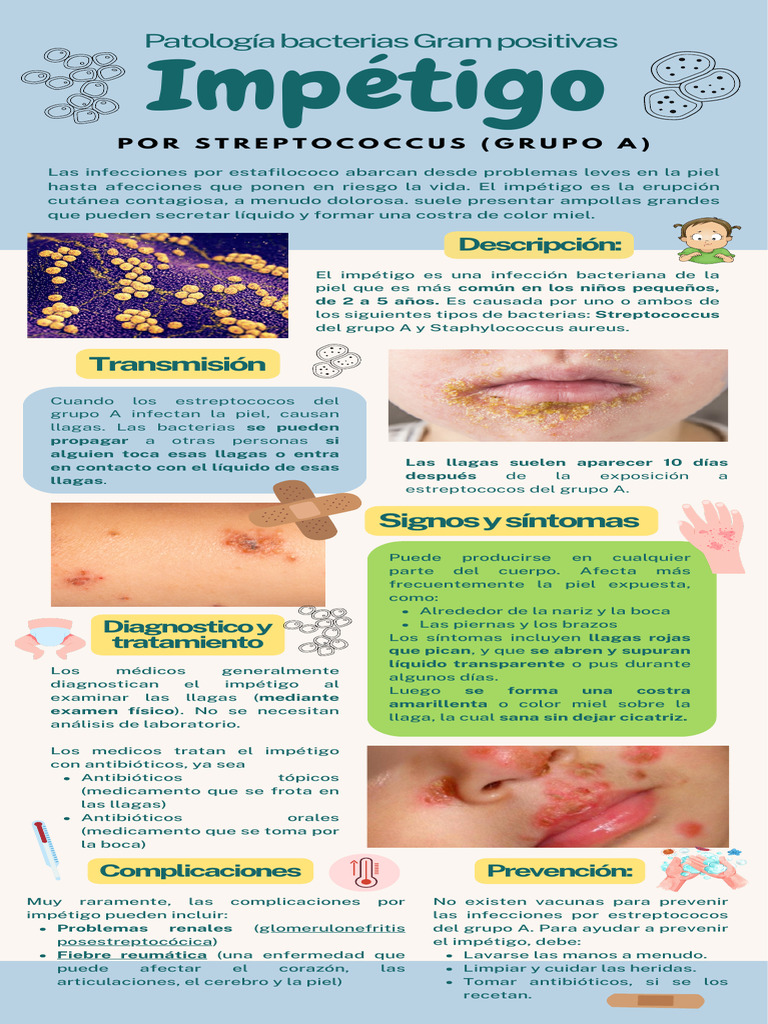 Infografía Enfermedad Impétigo | PDF | Medicina | Causas de la muerte