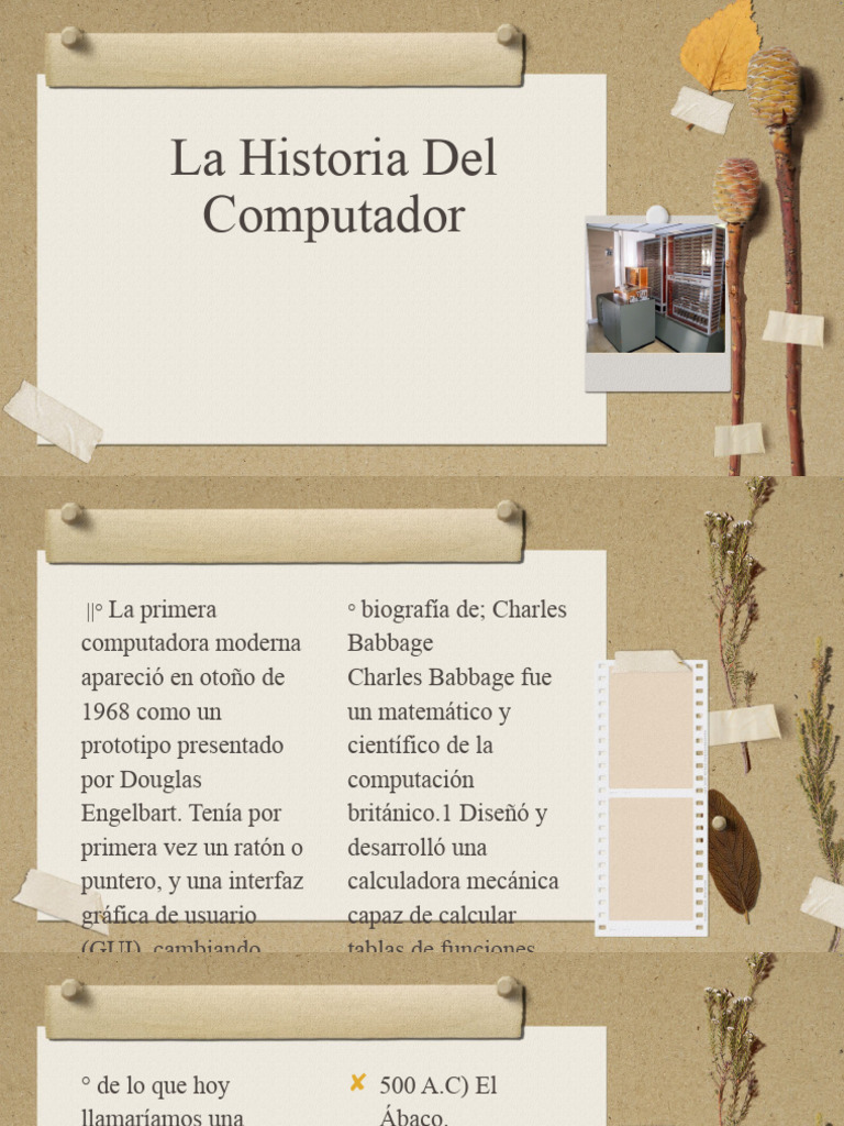 La Historia Del Computador | PDF | Bienes manufacturados | Informática