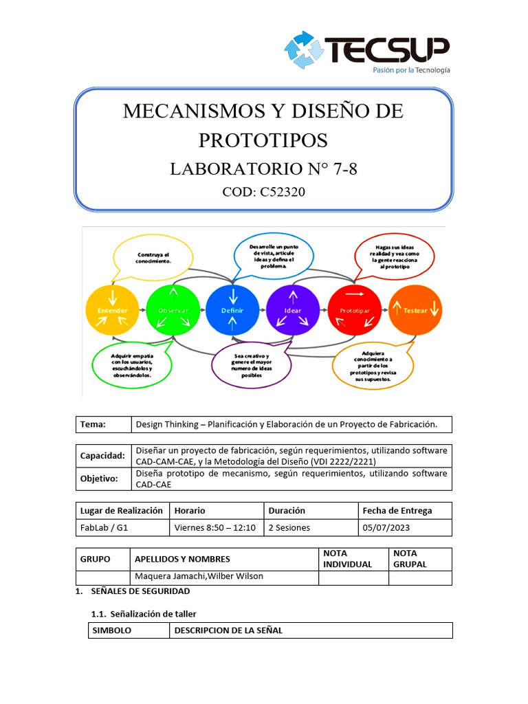 Glab S07 Mcruz 2022 02 | PDF | El pensamiento de diseño | Engranaje