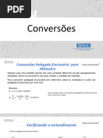 Tabela de Conversão de Polegadas para Milímetros e Centímetros | PDF ...