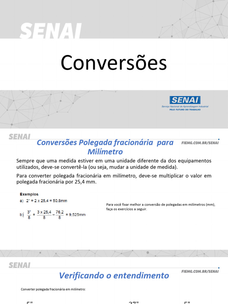 Aula 07 - Conversões de Unidades de Medidas Sistema Métrico e Inglês ...