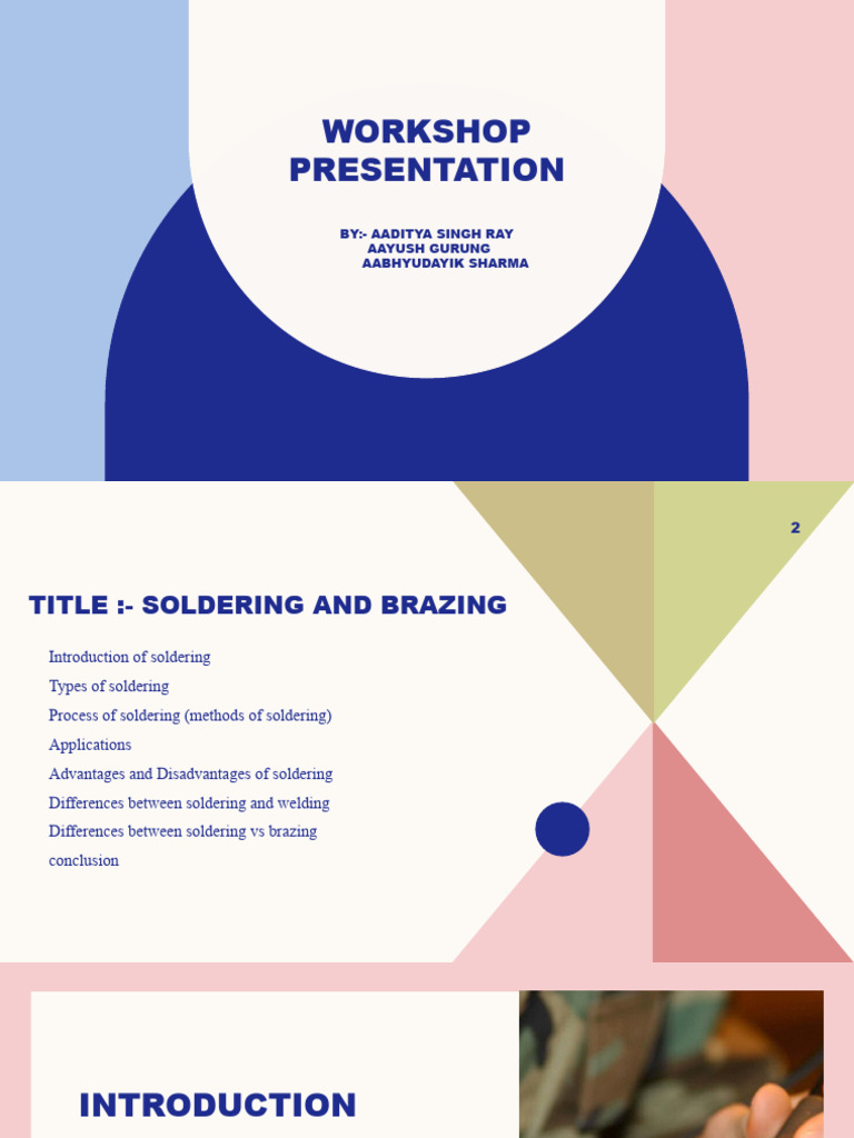 Workshop Presentation | PDF | Soldering | Building Materials