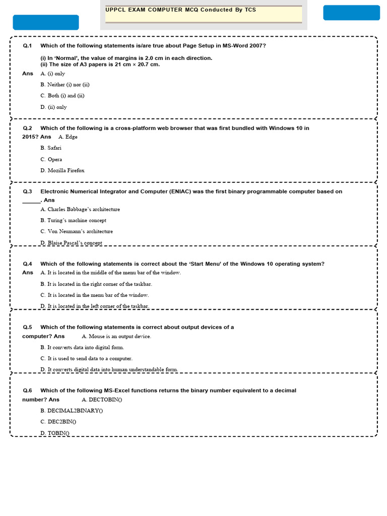 Computer MCQ Part-02 Eng | PDF | World Wide Web | Internet & Web