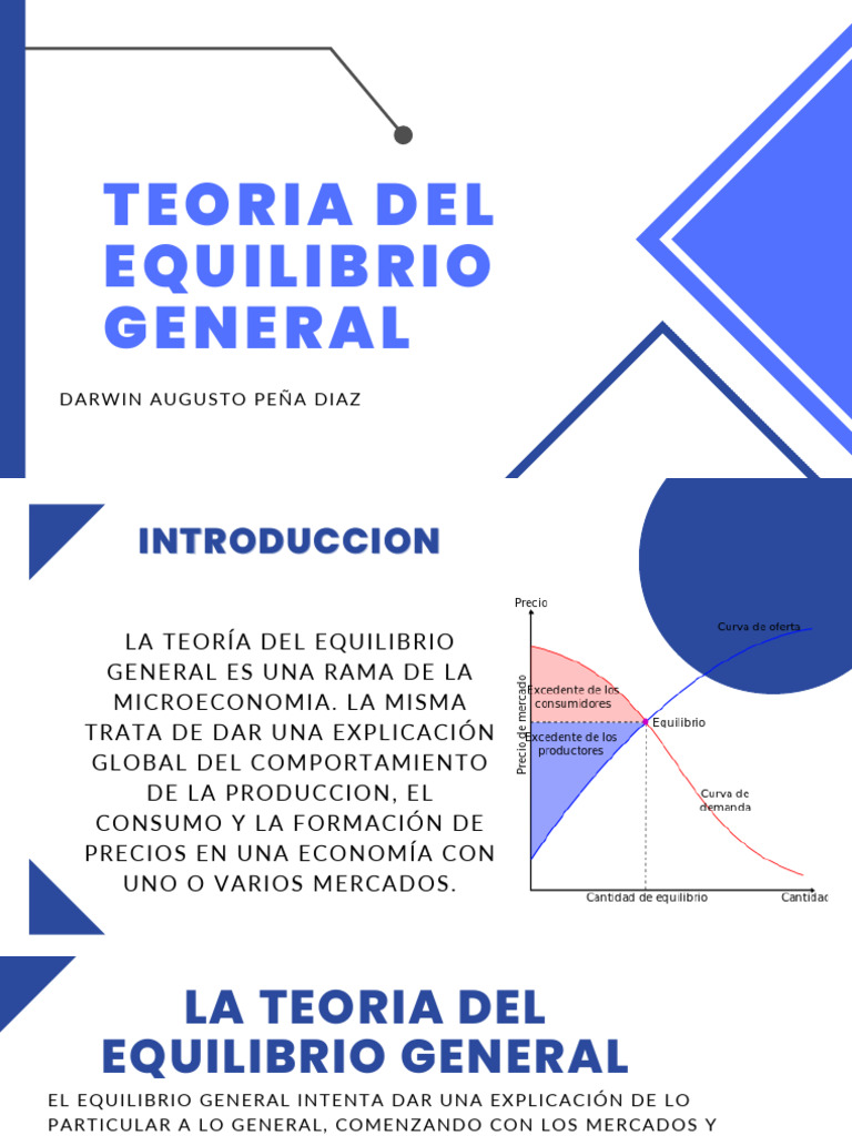Teoría del Equilibrio General en Economía | PDF