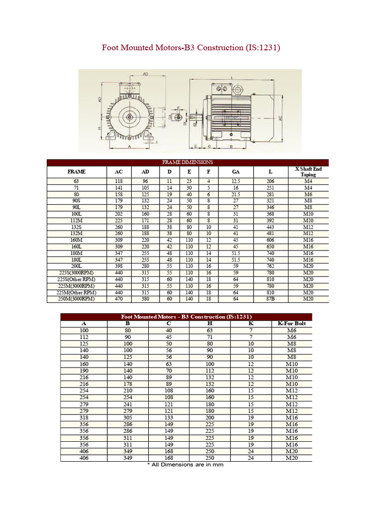 Foot Mounted Motors | PDF