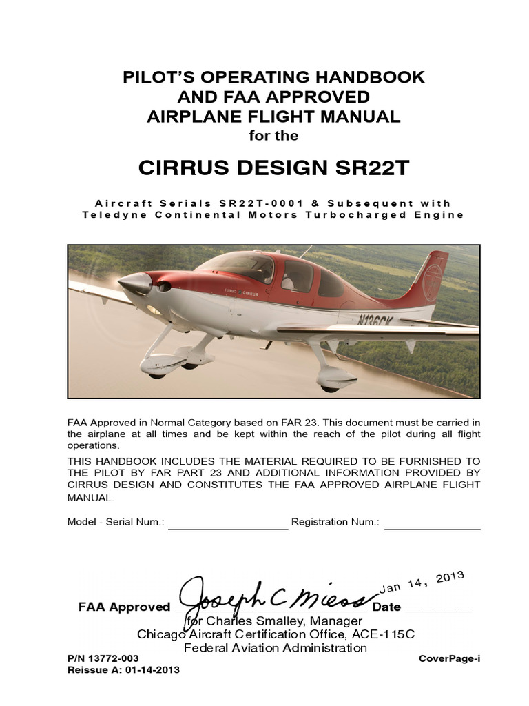 SR22T G3 Poh N521WP | PDF | Airspeed | Horsepower