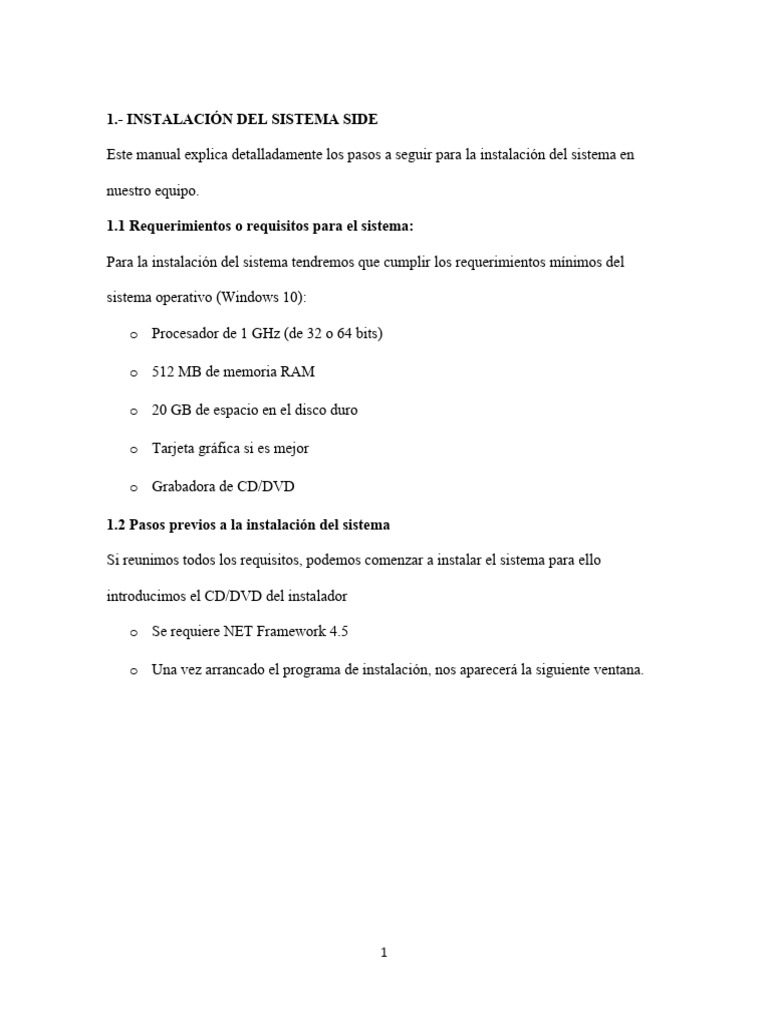 Guía de Instalación de SIDE y PostgreSQL | PDF | Disco compacto ...