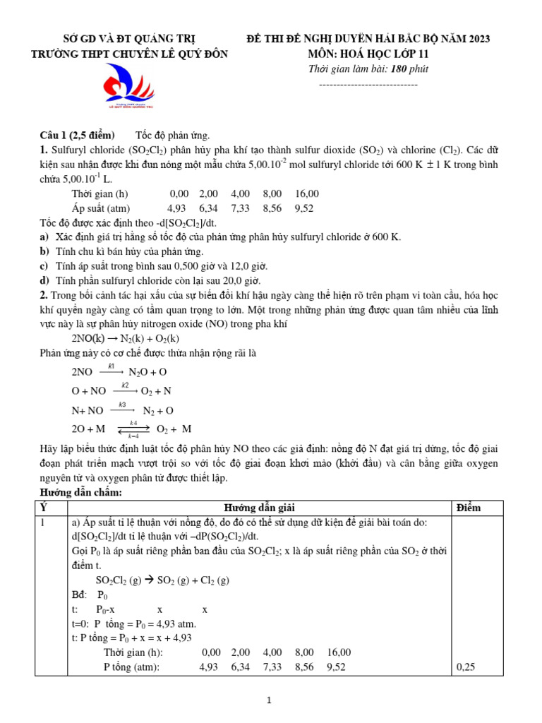 Hdc Đbbb Hoa 11 2023 Quảng Trị | PDF