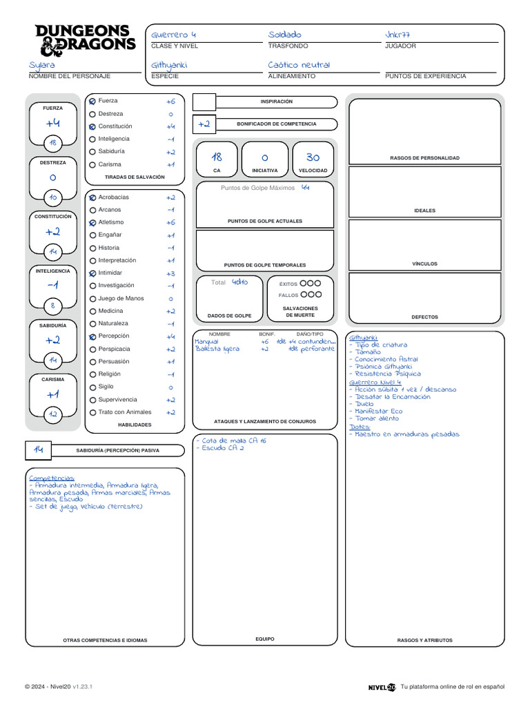 Sylara Nivel 4 | PDF