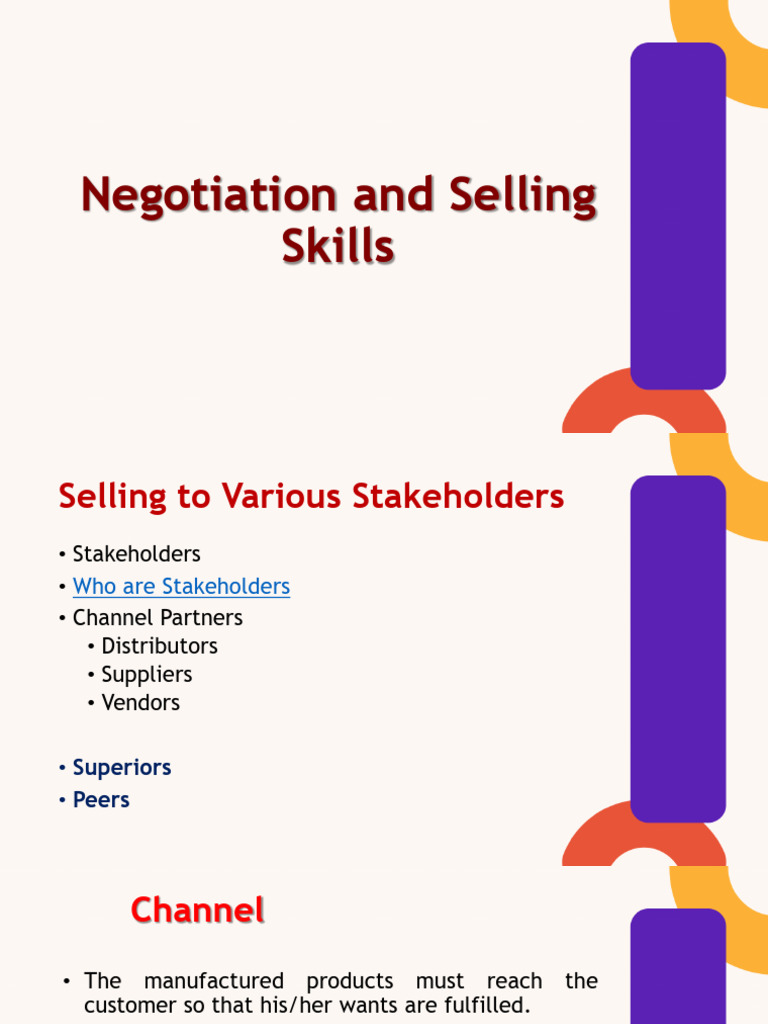 Selling Strategies for Stakeholders | PDF | Sales | Marketing