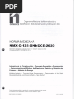 NMX-C-083-ONNCCE-2014 Ensaye A Compresion | PDF