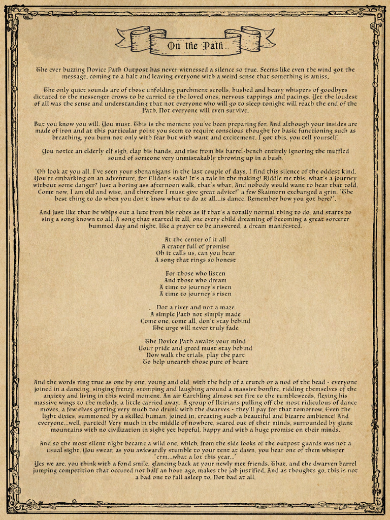 Path Story Parchment F | PDF