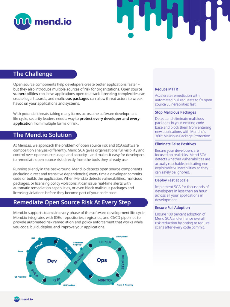 Mend io-SCA | Download Free PDF | Vulnerability (Computing) | Malware