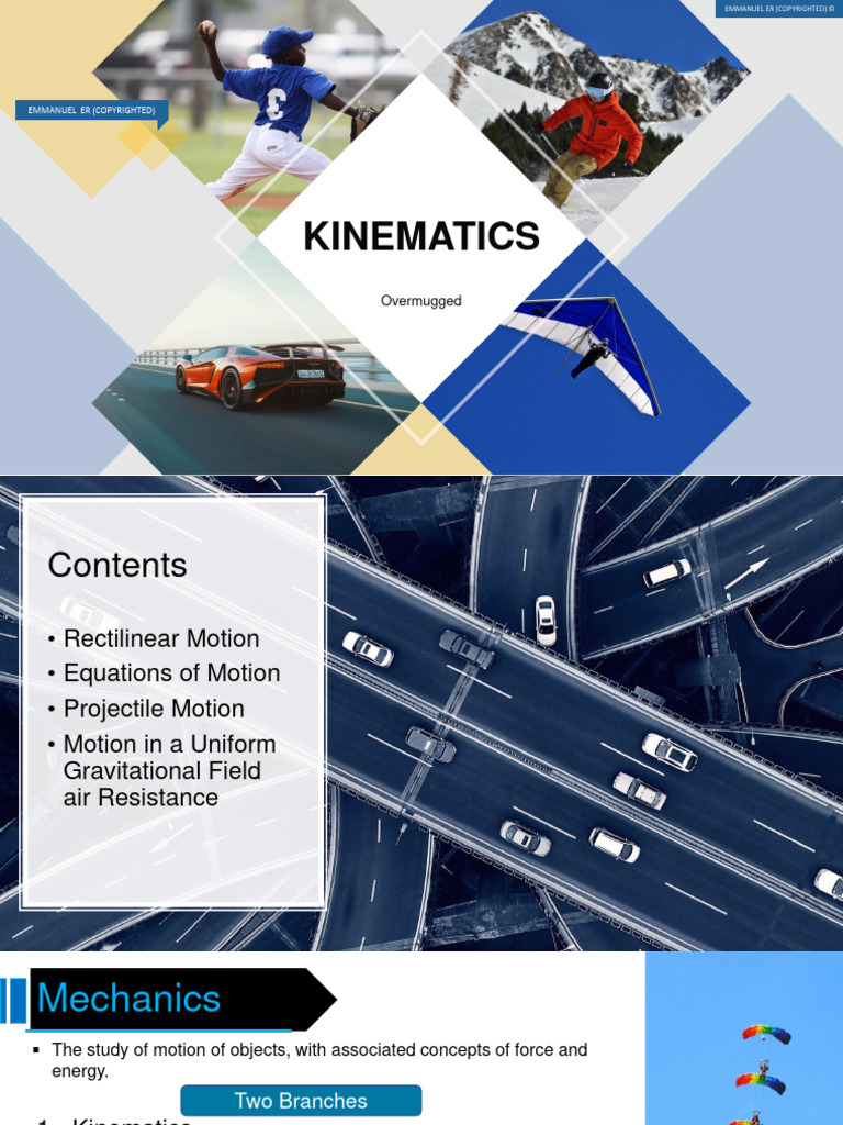 (H2 PHY) Chapter 2 - Kinematics | PDF | Acceleration | Velocity