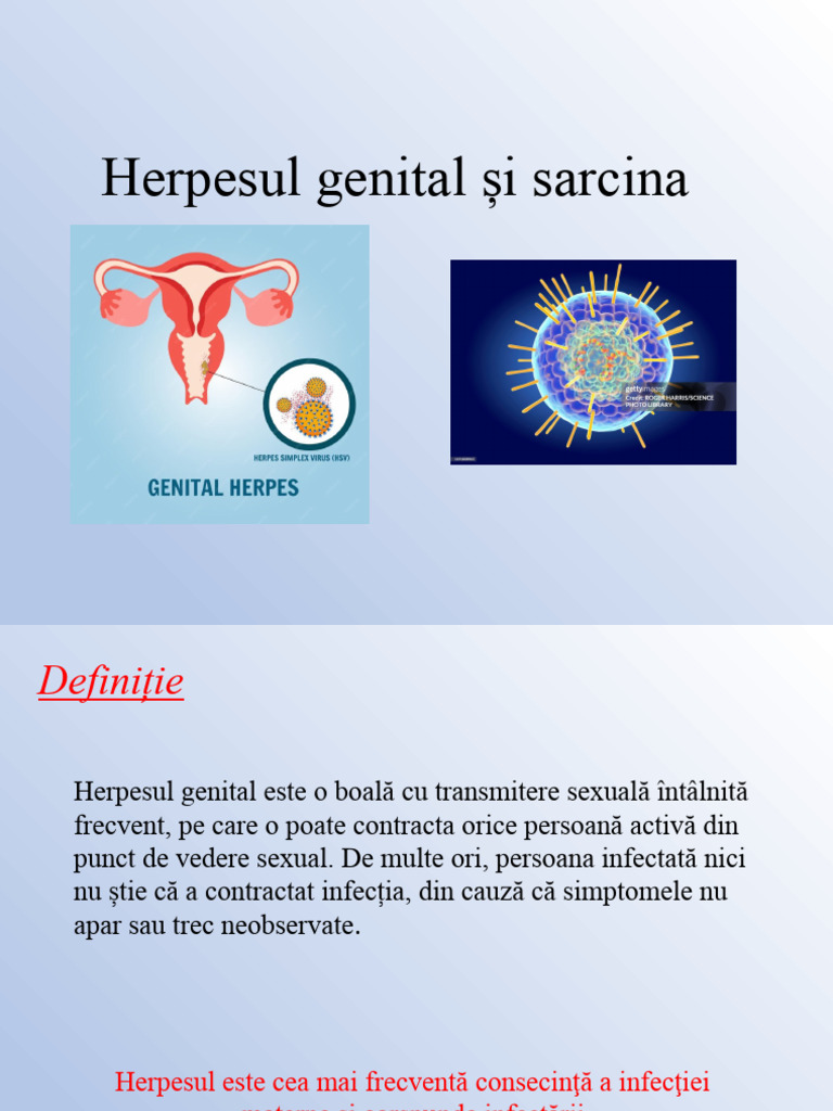 Herpesul Genital Și Sarcina | PDF