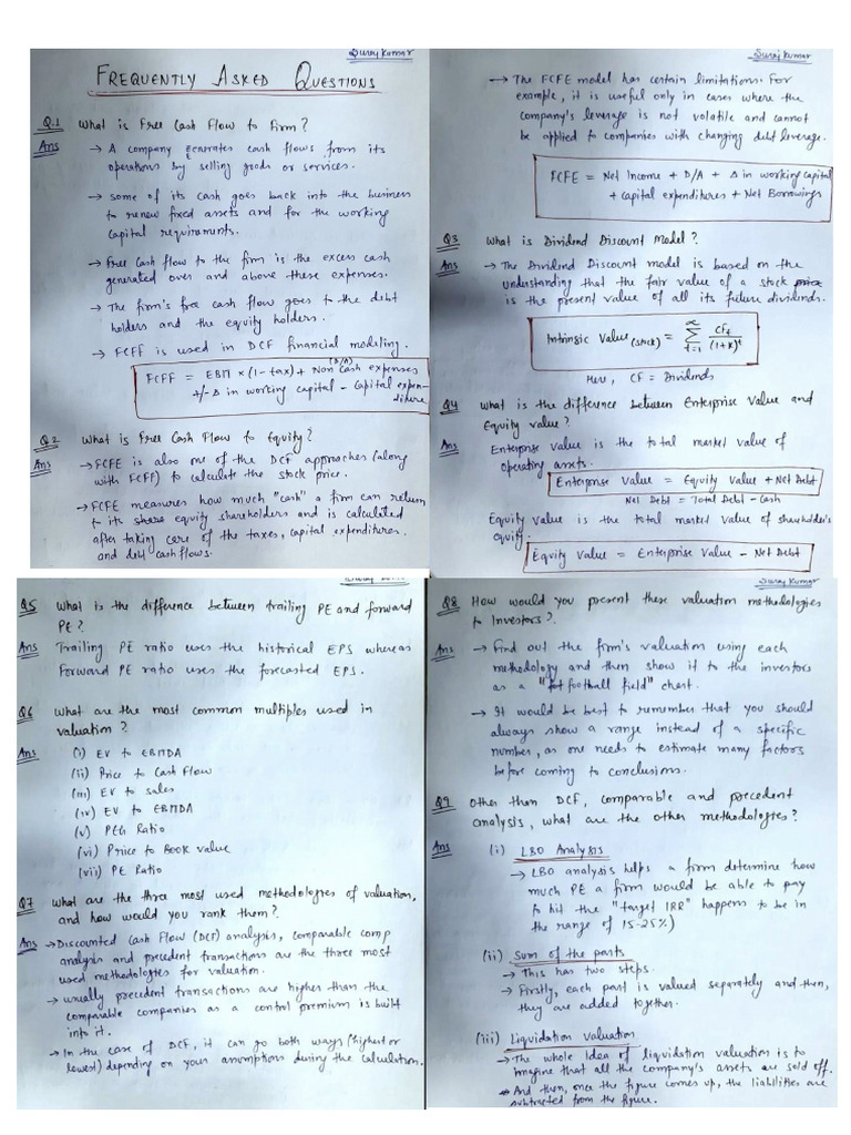 IB interview FAQs | PDF