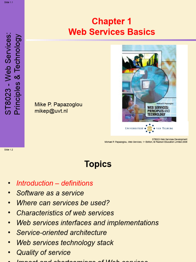 Ch01 - Web Services Basics | PDF | Service Oriented Architecture | Web Service