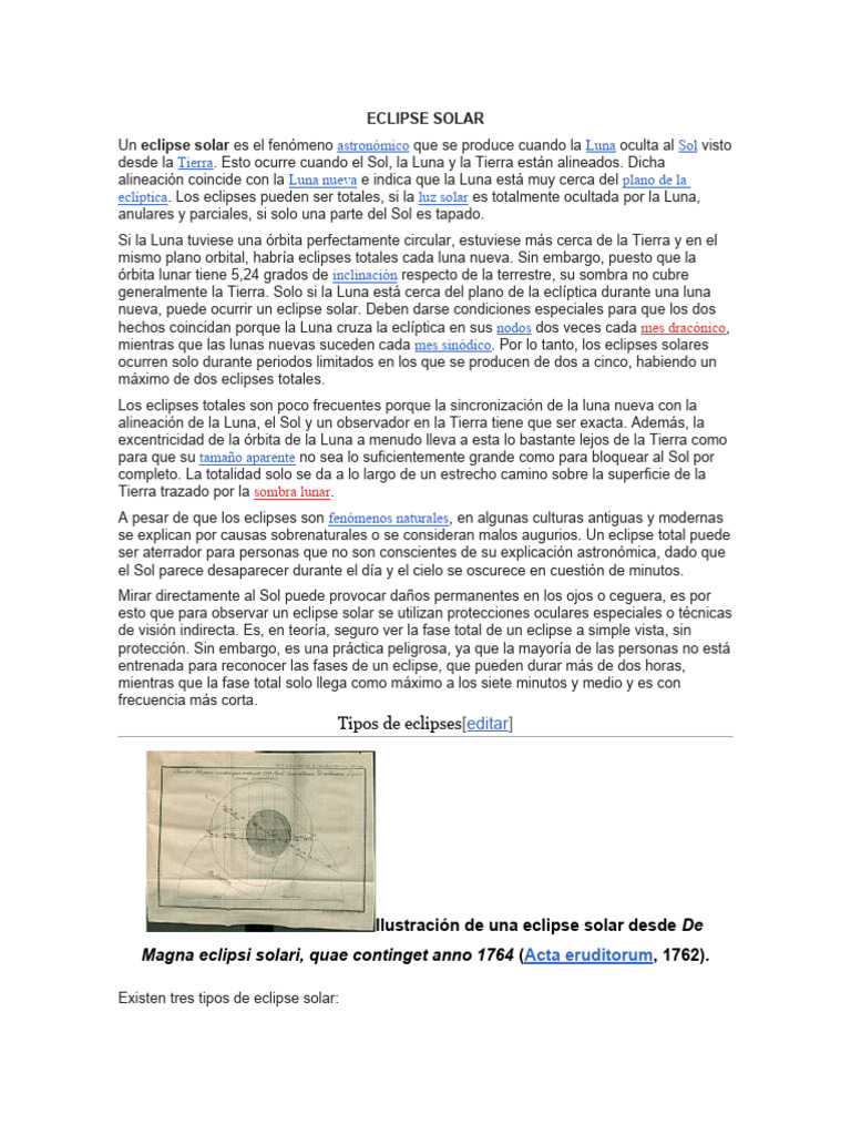 Eclipse Solar | PDF | Eclipse solar | Luna