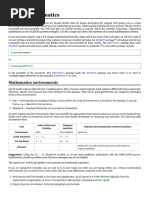 LaTeX Tablas de Símbolos | PDF