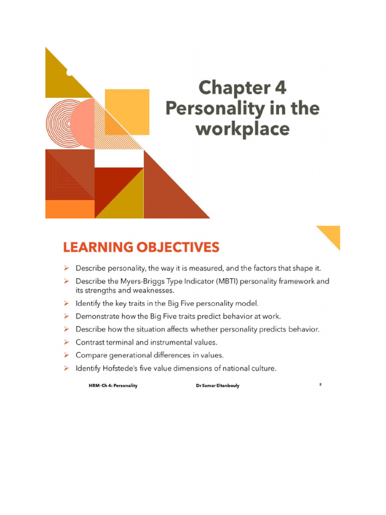 HR - CH 4 Personality | PDF