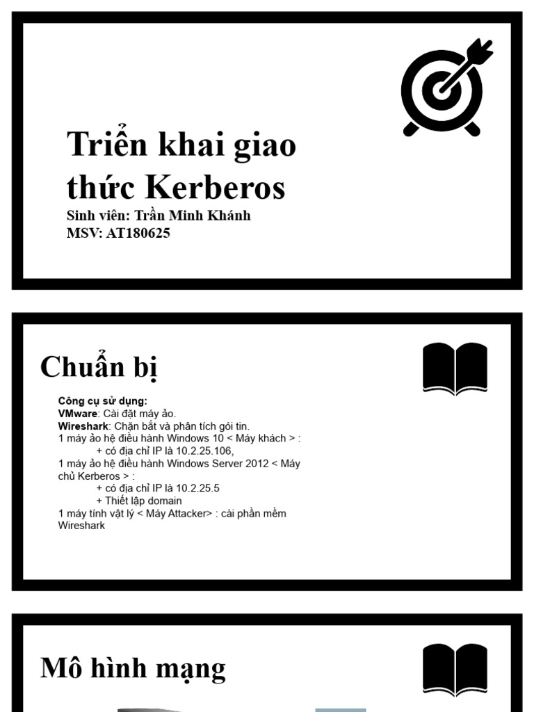 Bai 02. Triển Khai Giao Thức Kerberos | PDF
