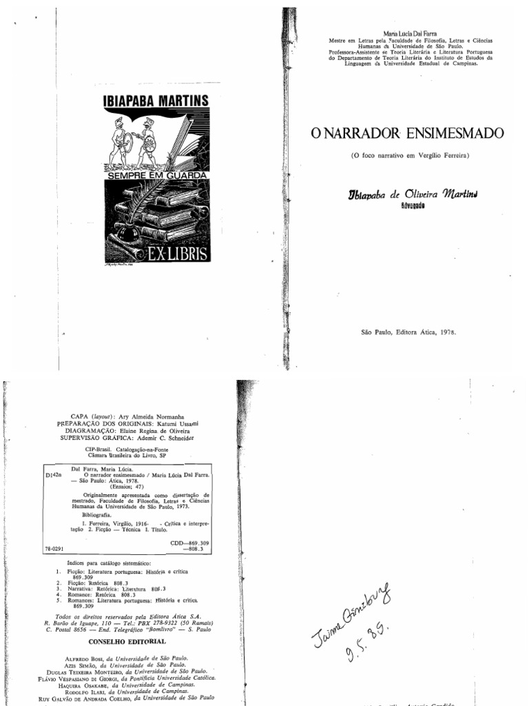 O Narrador Ensimesmado | PDF