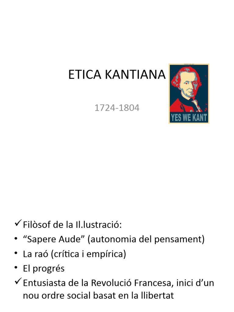 Etica Kantiana | PDF