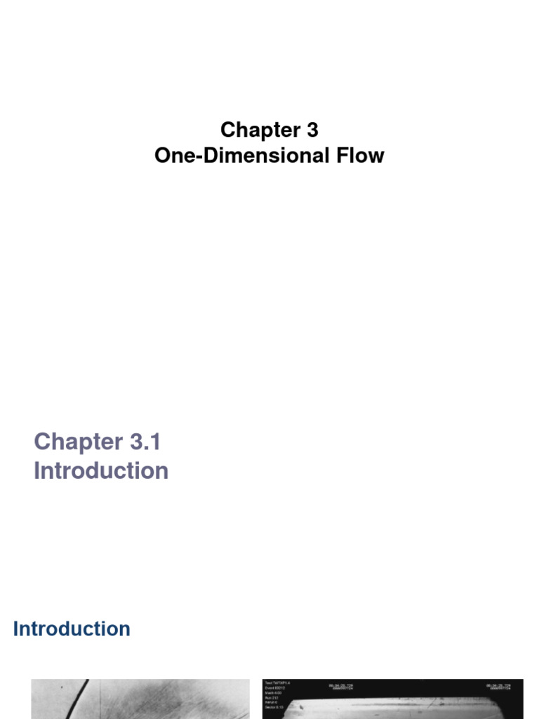 LectureNote 03-ch3 OneDimensionalFlow Part1 | PDF | Fluid Dynamics | Mach Number