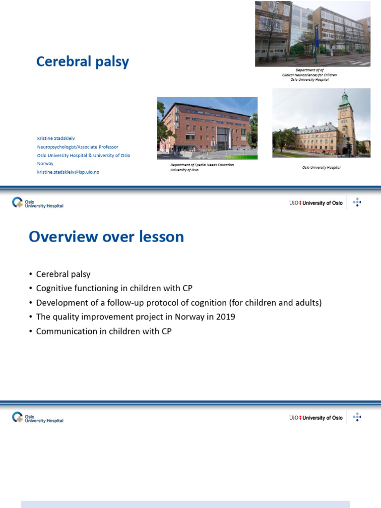 Cerebral Palsy | PDF | Cerebral Palsy | Diseases And Disorders