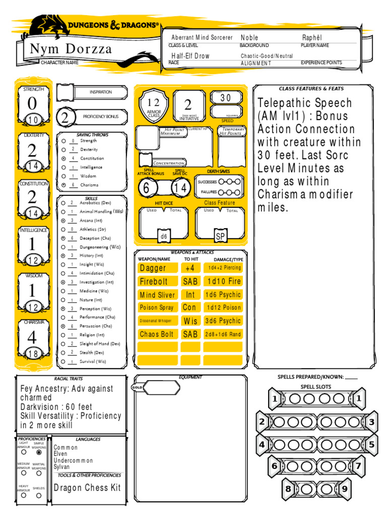Nym Dorzza | Download Free PDF | Role Playing Video Games | D20 System