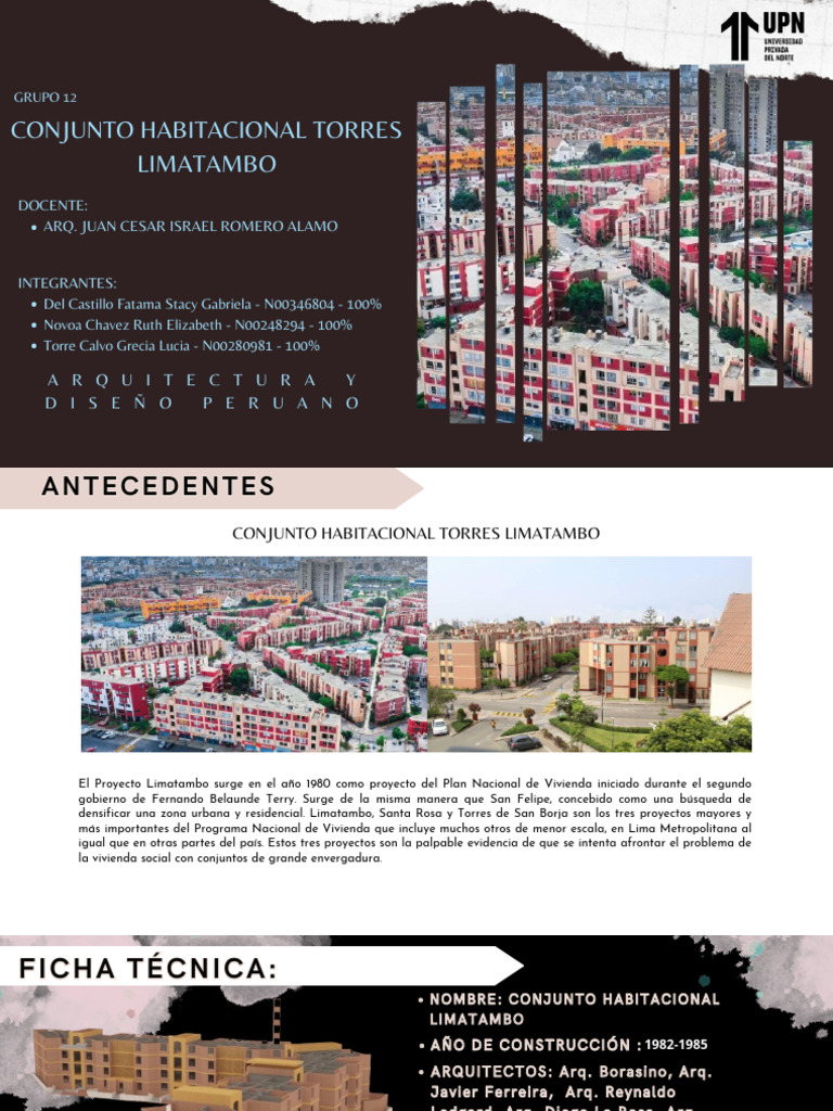 Conjunto Limatambo - G12 | PDF | Diseño arquitectonico | Arquitectura