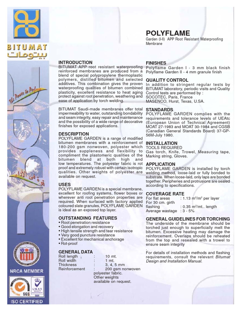 Polyflame Garden - I & II | PDF | Welding | Construction