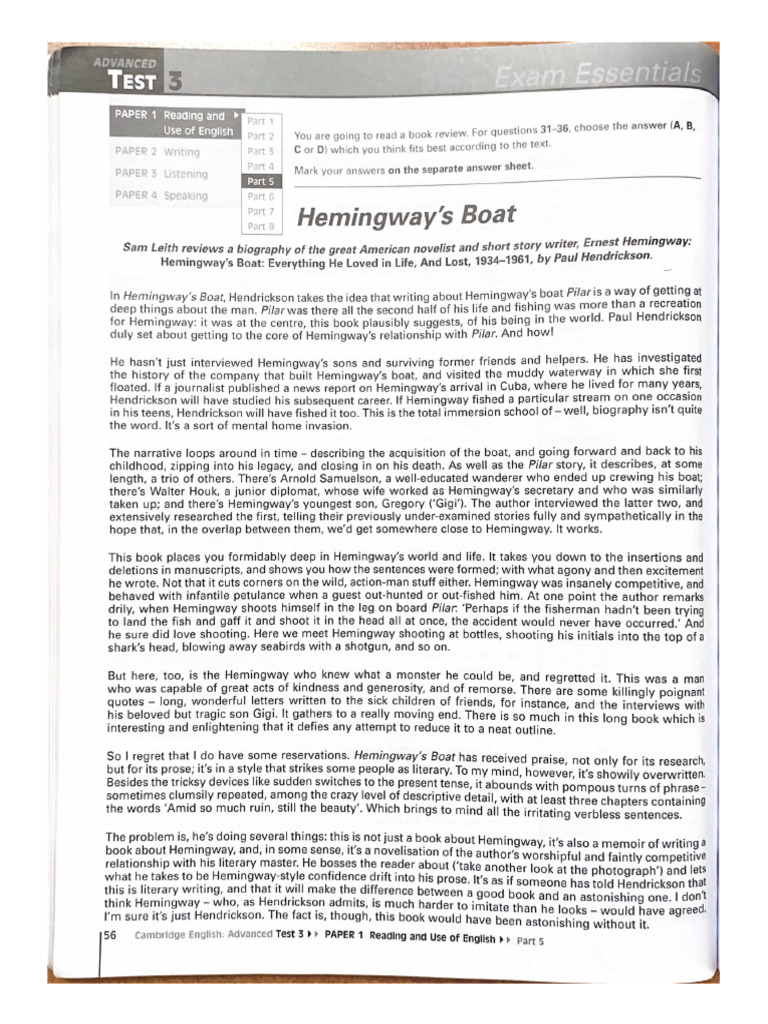 Hemingway's Boat | PDF