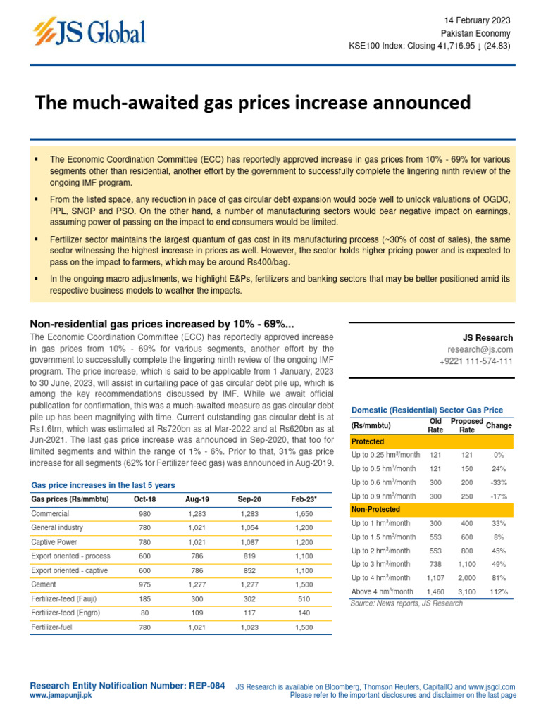 The Much-Awaited Gas Prices Increase Announced | PDF | Financial ...