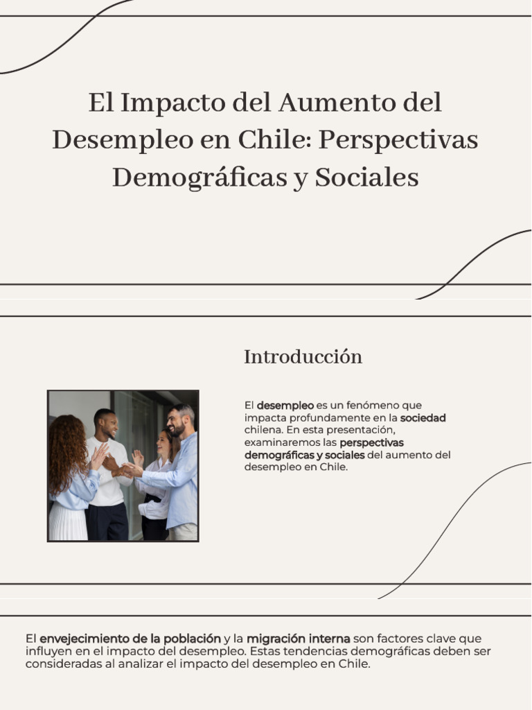 Desempleo en Chile: Impacto y Perspectivas | PDF | Desempleo | Empleo