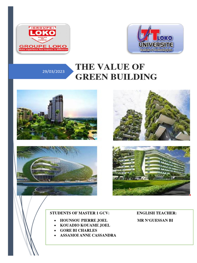 GREEN BUILDING | PDF | Green Building | Economy And The Environment