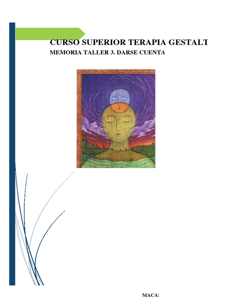 Memoria Taller 3. Darse Cuenta | Descargar gratis PDF | Terapia Gestalt ...