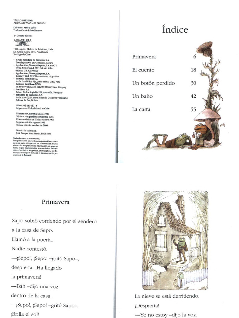 Sapo y Sepo Son Amigos | PDF